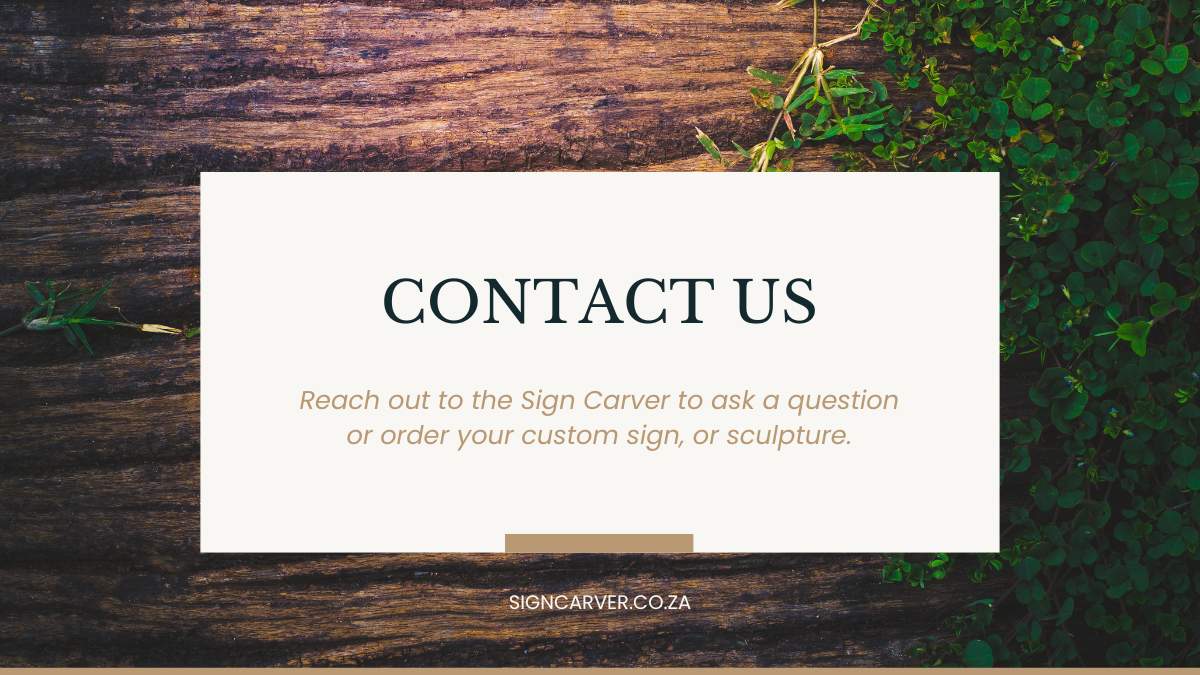 Contact - Sign Carver