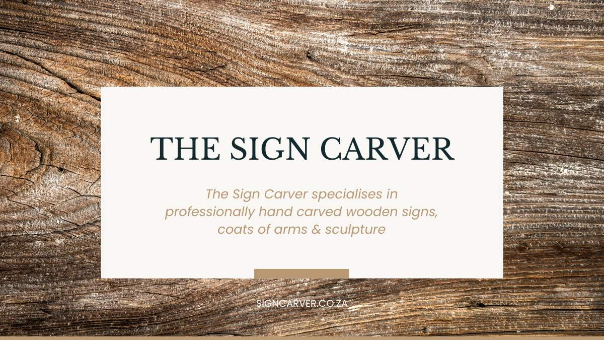 hand carved wooden signs by Ivan Hunter, the Sign Carver - SignCarver