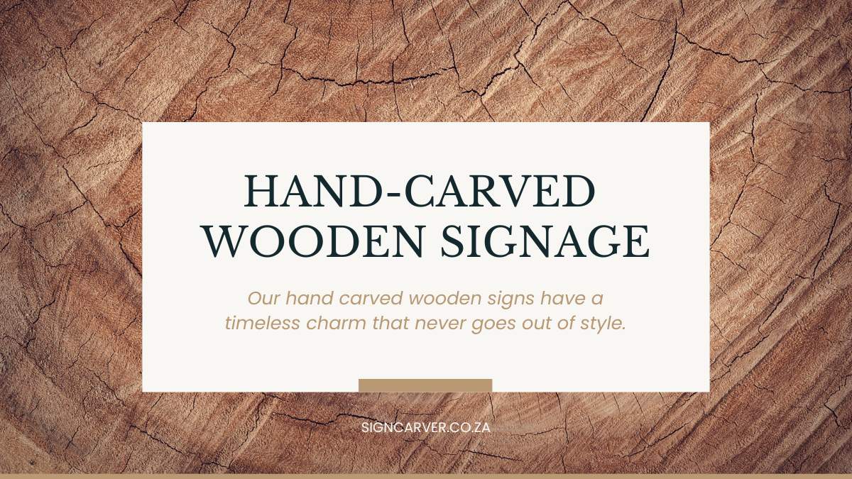 Hand-Carved Wooden Signage - Sign Carver